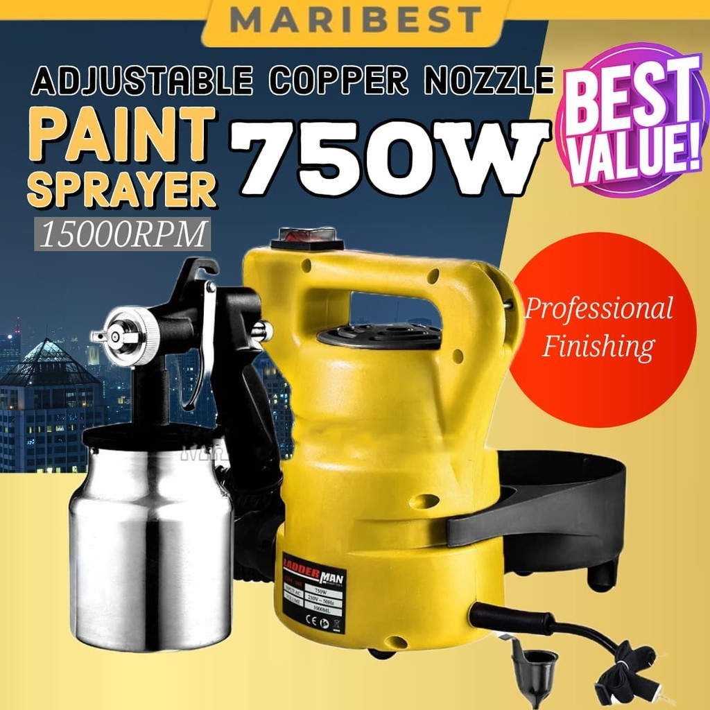 Ladderman LDM-008 750W 1000ML Electric Spray Gun Kit Copper Nozzle ...