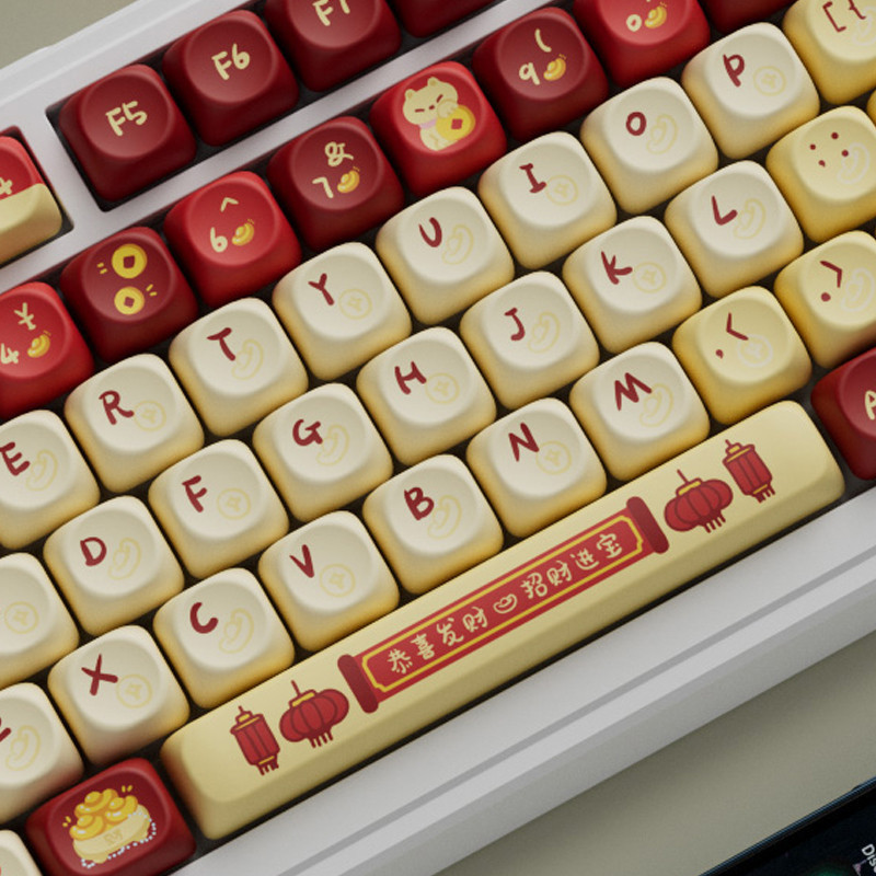 2025 Snake year noppoo Keycap round cute luck Mechanical Keyboard OQO ...