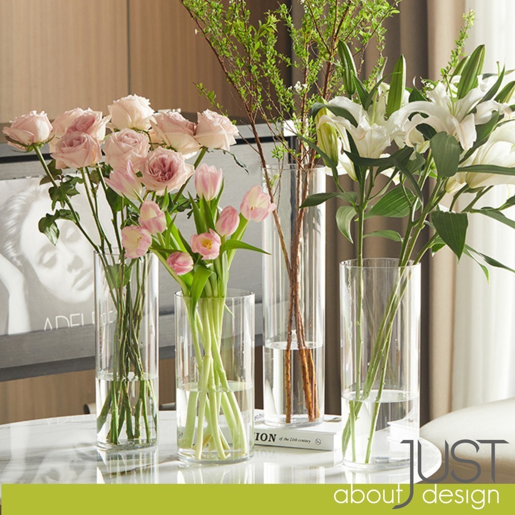 Acrylic Transparent Vase For Home Office Dining Decoration Pasu Bunga ...
