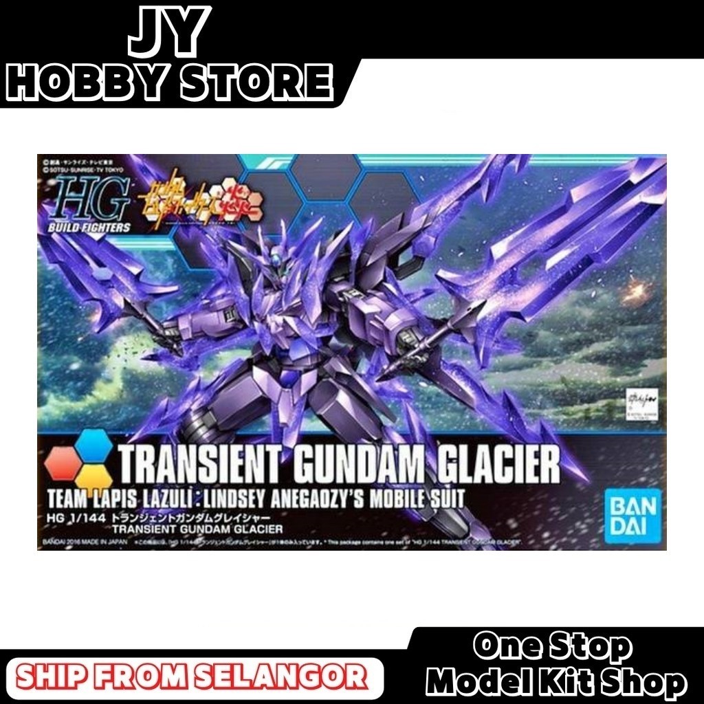 Bandai HGBF Transient Gundam Glacier 55443 JY Hobby Build Fighter ...