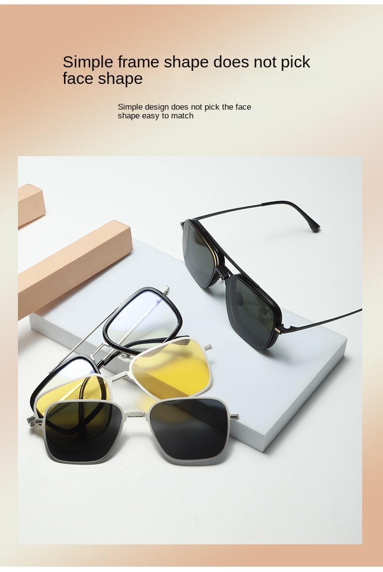 2024 New Style Magnetic Polarized Sunglasses Men's Folding Mirrors ...