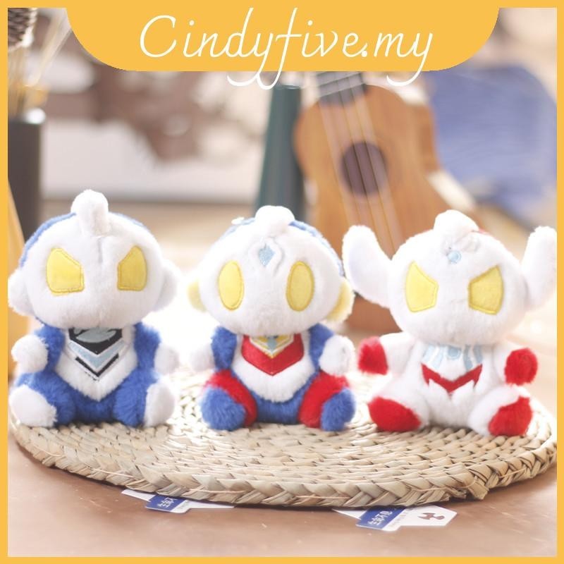 Mini Ultraman Cute Plush Toy Keychain Soft Short Plush Stuffed Figure ...