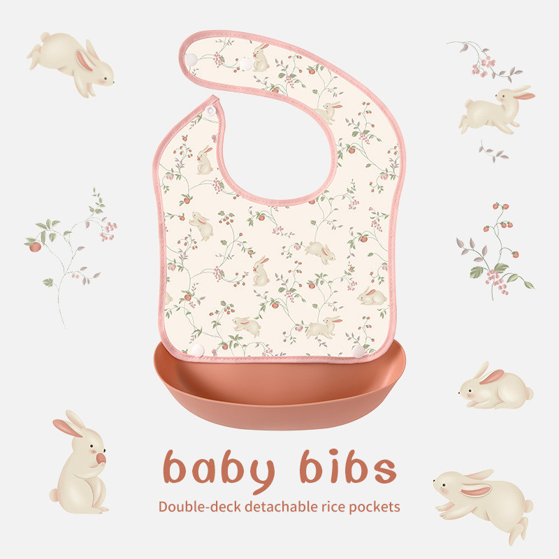 Baby Waterproof Detachable Bib Baby Cartoon Bib Cute Baby Bib Baby ...