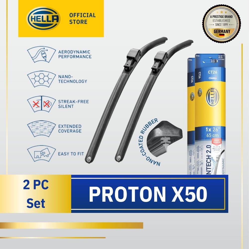 Proton X50 Hella Cleantech 2.0 Multiadapter Wiper Blades With Special ...