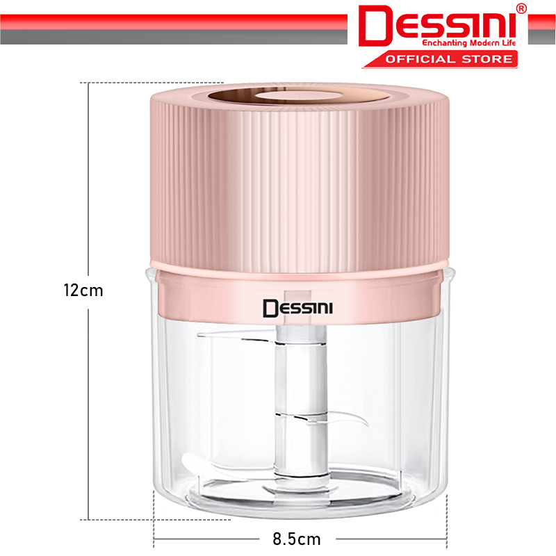 DESSINI ITALY 200mL USB Rechargeable Capsule Cutter Spin Chopper ...
