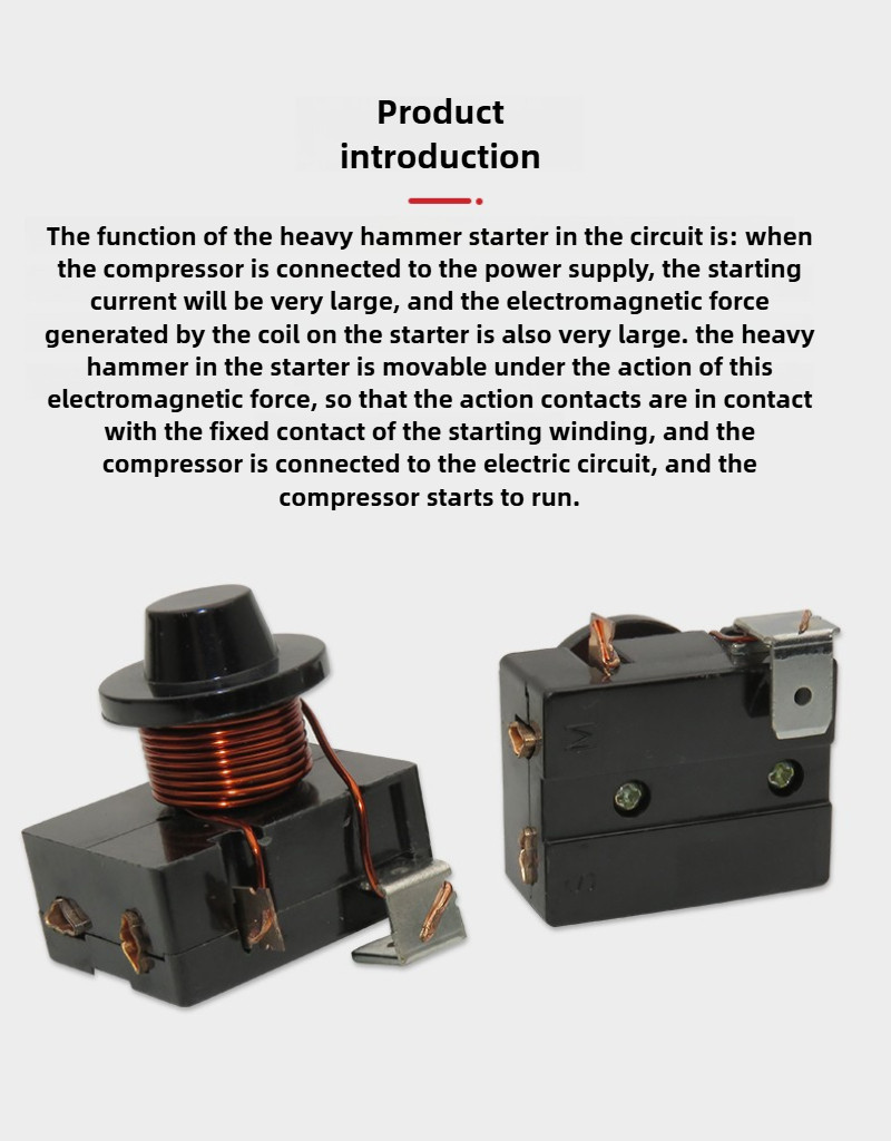 Original Hard Start Relay for Refrigerator / Freezer Compressors ...