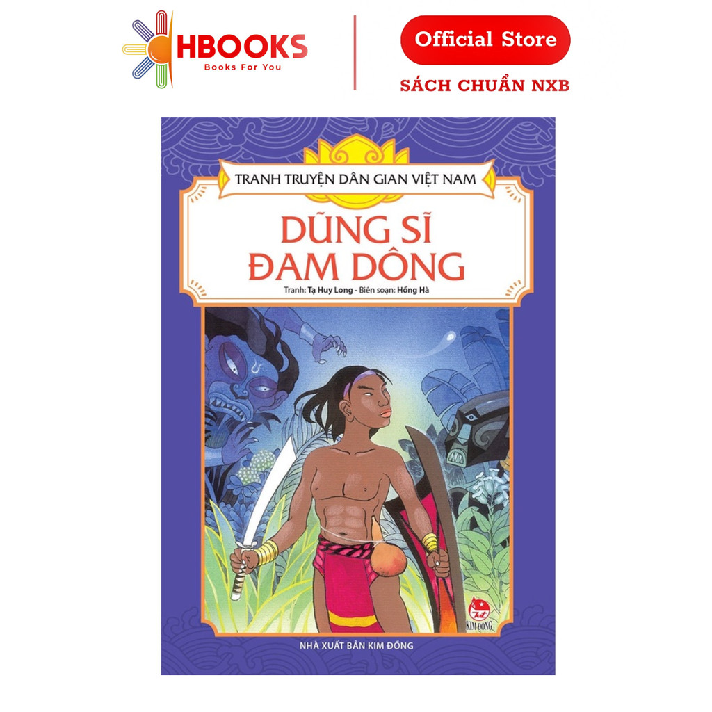 Book of Vietnamese folk tales - Brave Hero Dam Dong - Kim Dong | Shopee ...