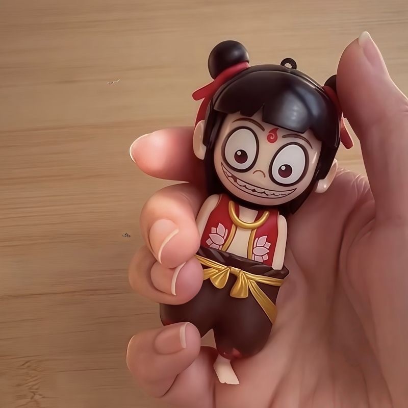 哪吒表情包变脸玩具手办Nezha Face-changing Toy Figure Magic Boy Haunting Sea ...