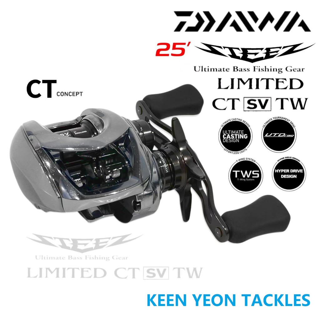 2019' / 2025' DAIWA STEEZ CT SV TW FISHING REEL (BAITCASTING) | Shopee ...