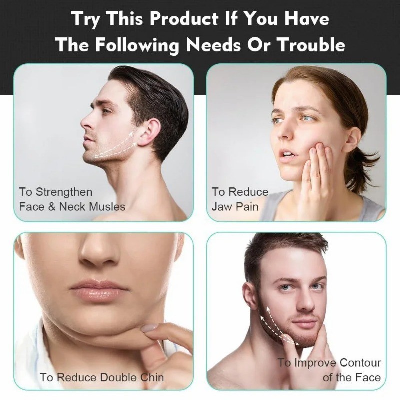 SLXC-Silicone JawLine Exerciser - Face Jaw Muscle Fitness Training Chew ...