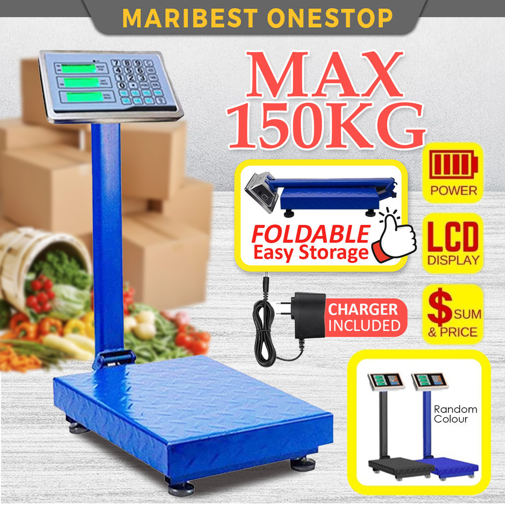 150kg High Precision Digital Electronic Weight Price Platform Scale ...