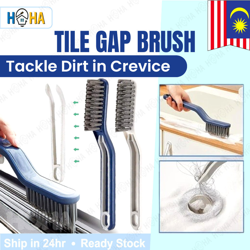 2 in 1 Toilet Kitchen Tile Narrow Gap Bristle Brush Floor Gap Cleaning ...