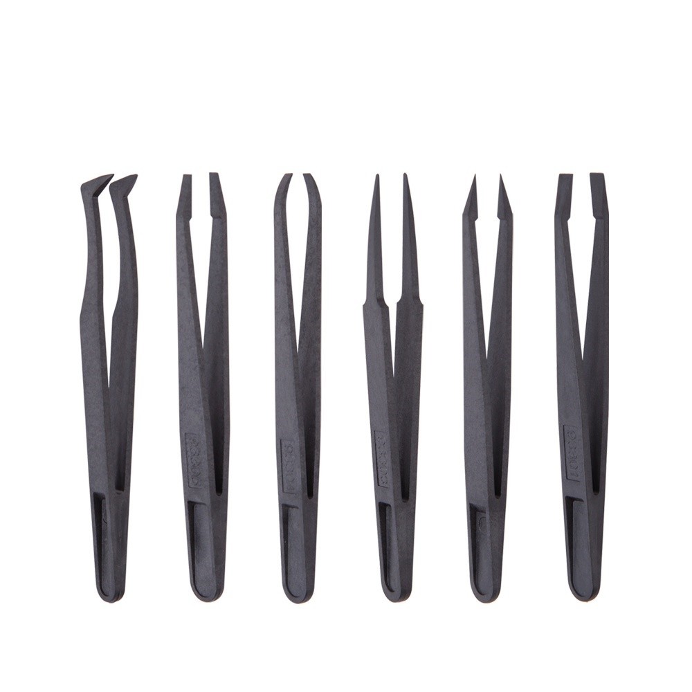 Anti-static Carbon fiber Electronic Kit Plastic Forceps Repair ...