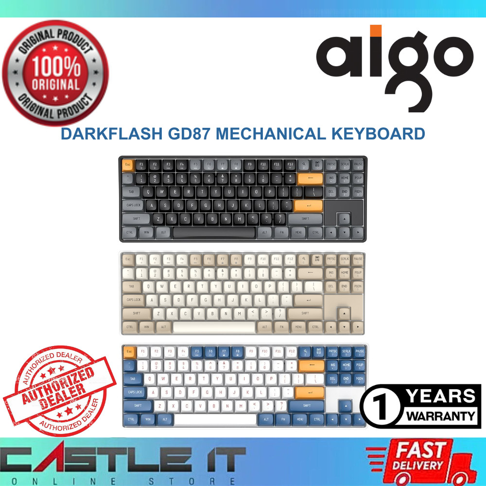 Aigo DarkFlash GD87 BROWN SUGAR / MILKY BROWN STARRY BLUE Wireless ...