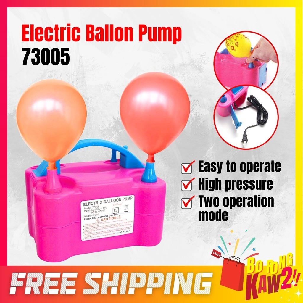 73005 Electric Balloon Pump Nozzle Portable Inflator High Speed Air ...