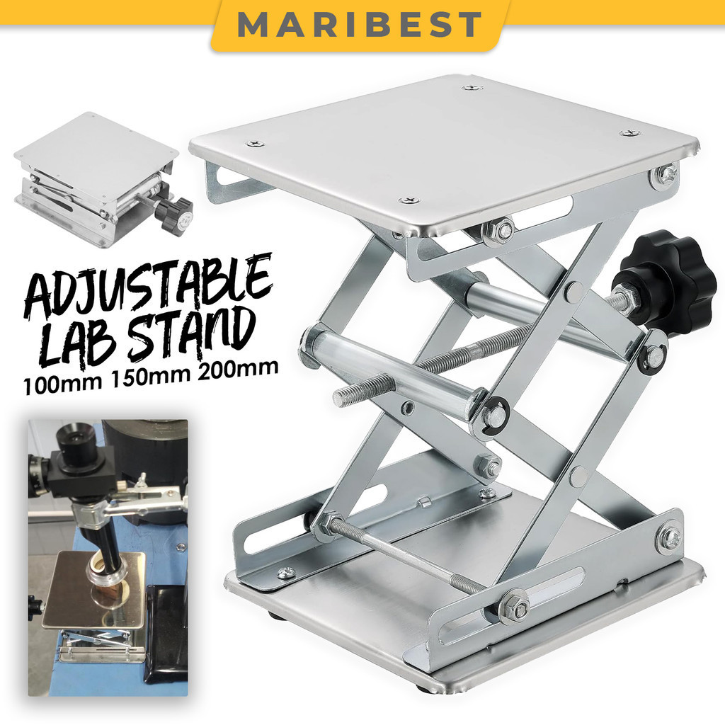 Stainless Steel Adjustable Lab Stand Table Rack Laboratory Manual Lift ...