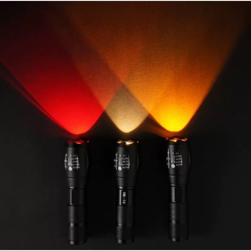 Multiple Light Sources: White, Yellow, Orange, Red, Blue, Green, Four ...