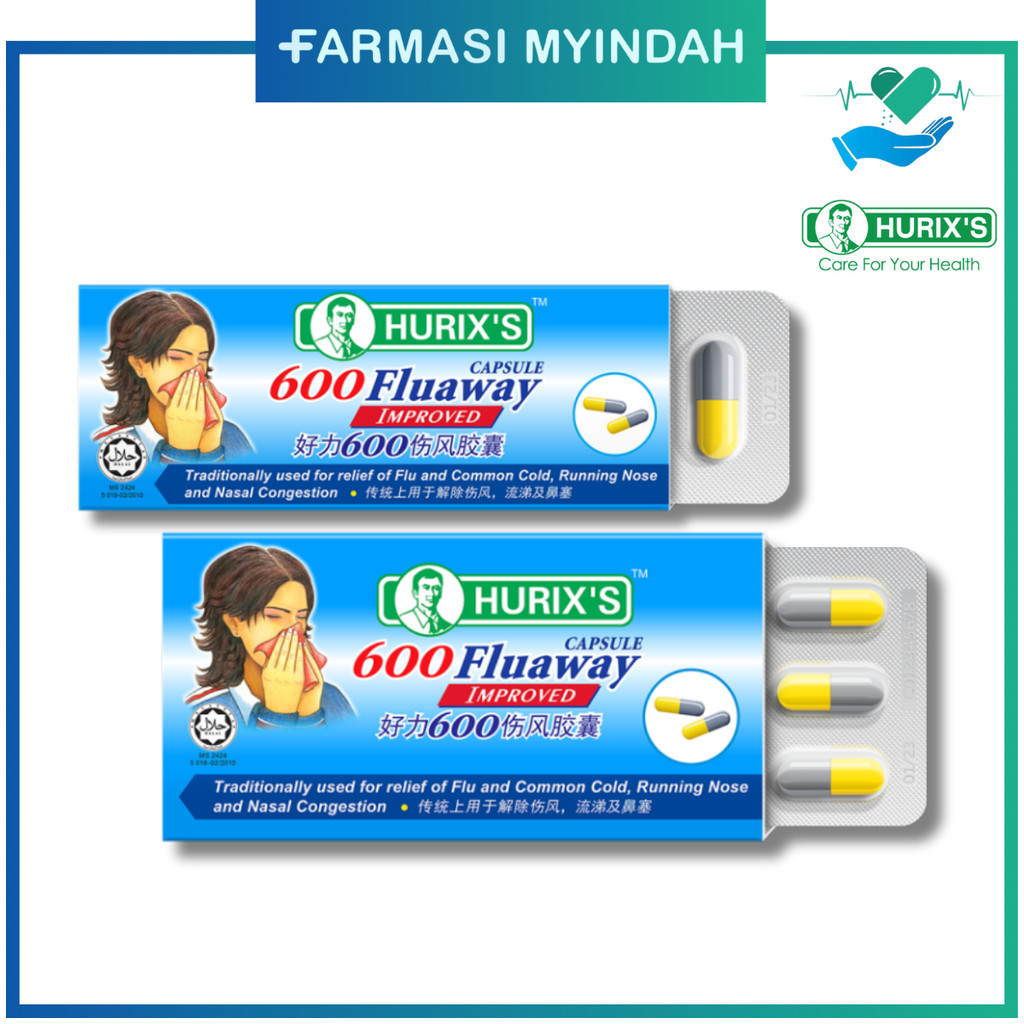 Hurix's 600 Fluaway Capsule Improved (6 Cap / 9 Cap) | Shopee Malaysia