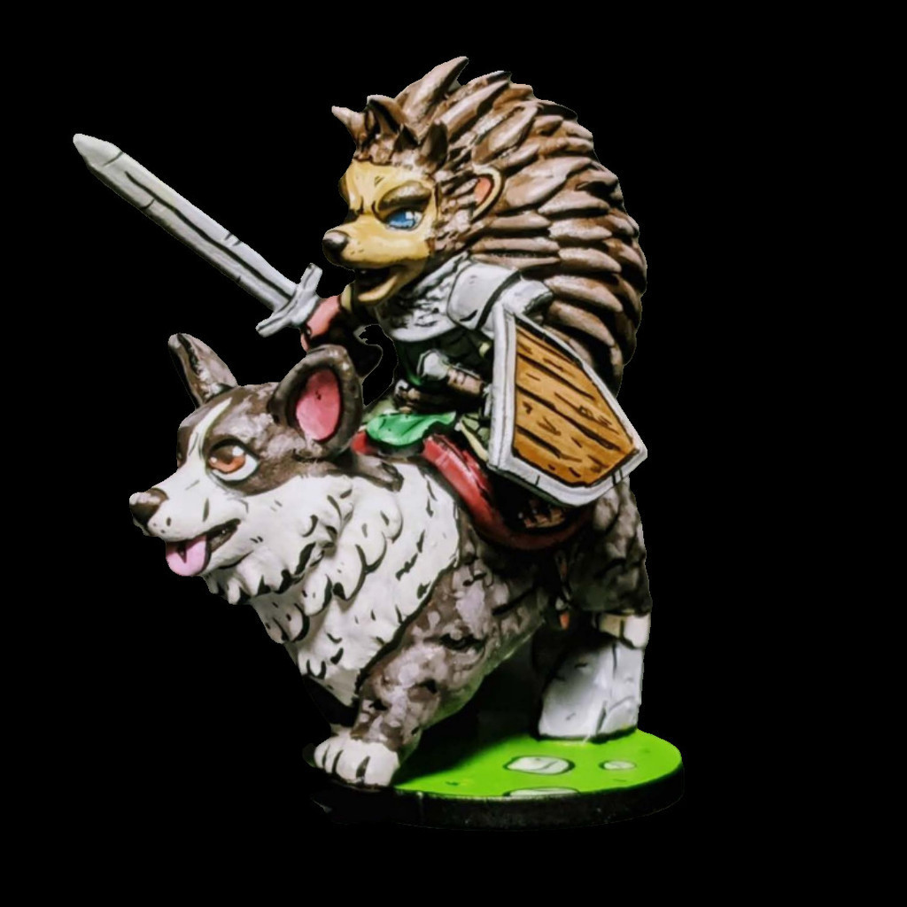 [Dungeon And Dragon] Hedgehog Knight (with Coloring Course) 1/35 GK ...