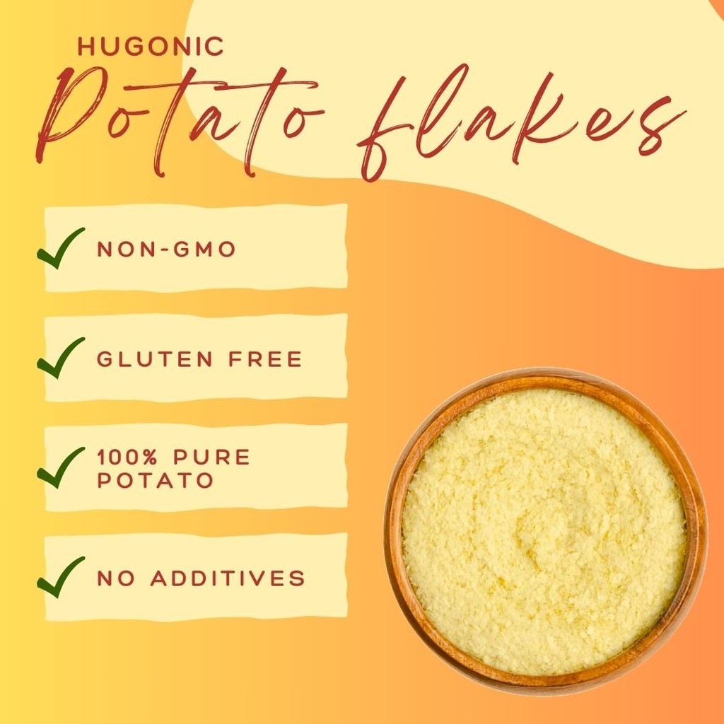 Hugonic Belgium Natural Potato Flakes/Instant Mash Potato Powder 马铃薯雪片粉 ...