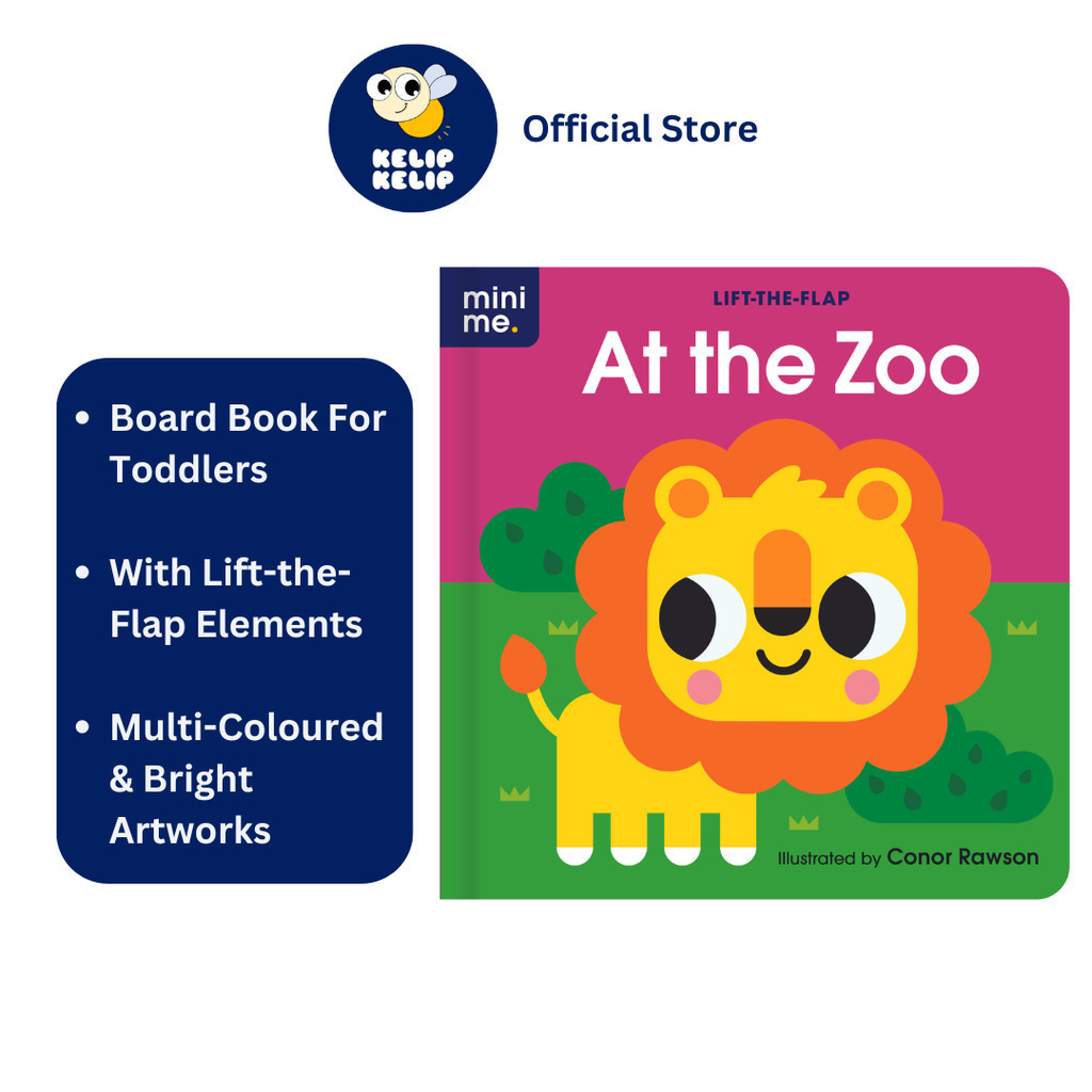 Lift The Flap At The Zoo Board Book For Toddlers To Learn About Animals ...