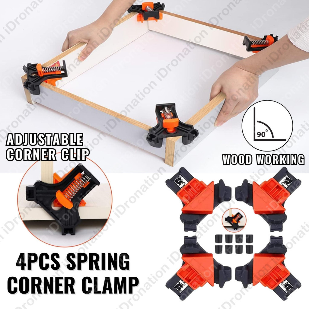4Pc Corner Clamp Angle Clamp 90° Degree Fixing Clip Picture Frame ...