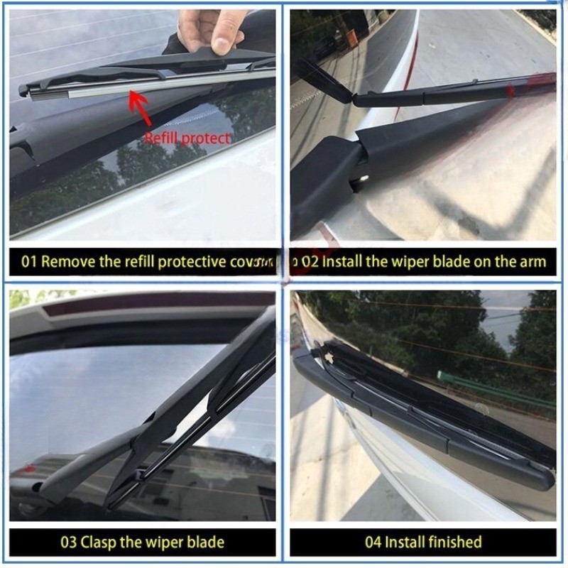 Toyota INNOVA Rear Wiper arm Blade JAPAN Quality for 2004-2015 YEAR ...