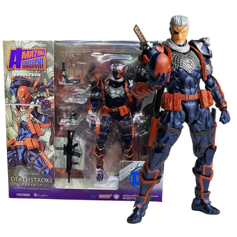 Amazing YAMAHI Death Stroke KAIYODO DC Terminator Action Doll Justice ...
