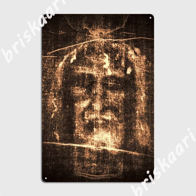 Jesus Shroud Of Turin Metal Sign Cinema Garage Design Wall Decor Party ...