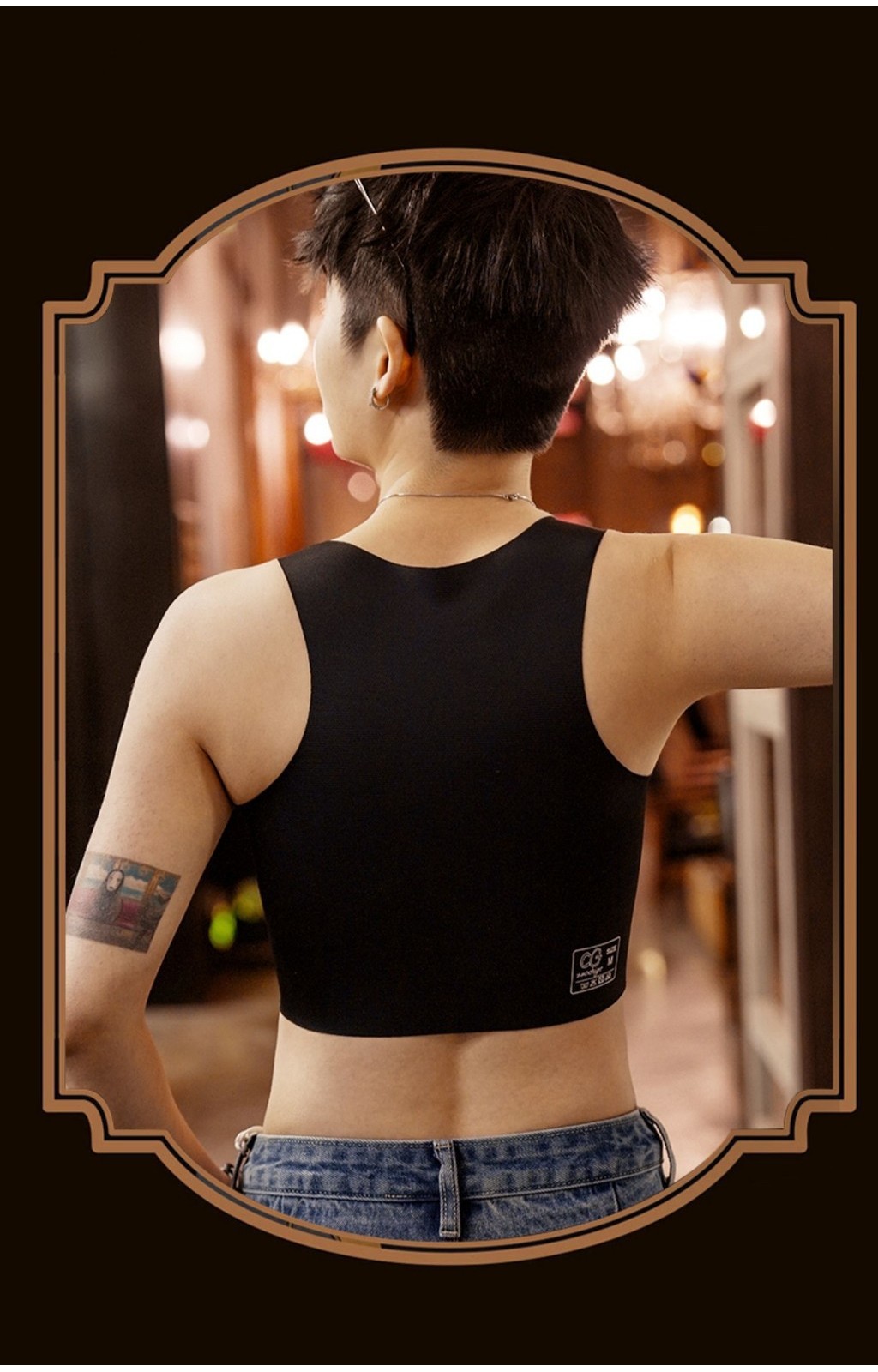 Pullover Women Chest Breast Binder Short Chest Breast Binder Vest ...