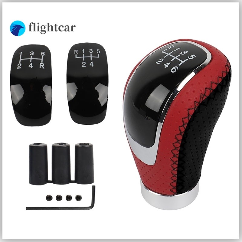 Leather Car Gear Knob Manual Universal JDM Style Auto Speed Switch Lever Head Comfort Safety ...