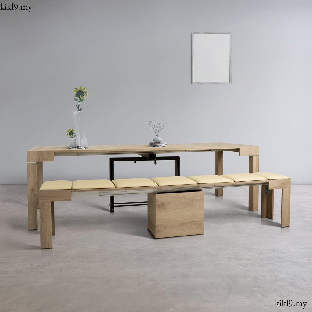 KM Extendable Console Dining Bento Table V Seater Free Delivery And ...