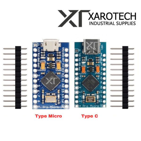 Arduino Pro Micro / Type C M ATmega32U4 5V 16MHz Solderless ProMicro ...