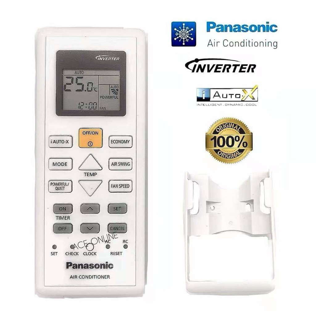 Original Panasonic i AUTO-X Air Conditioner remote control (INVERTER ...