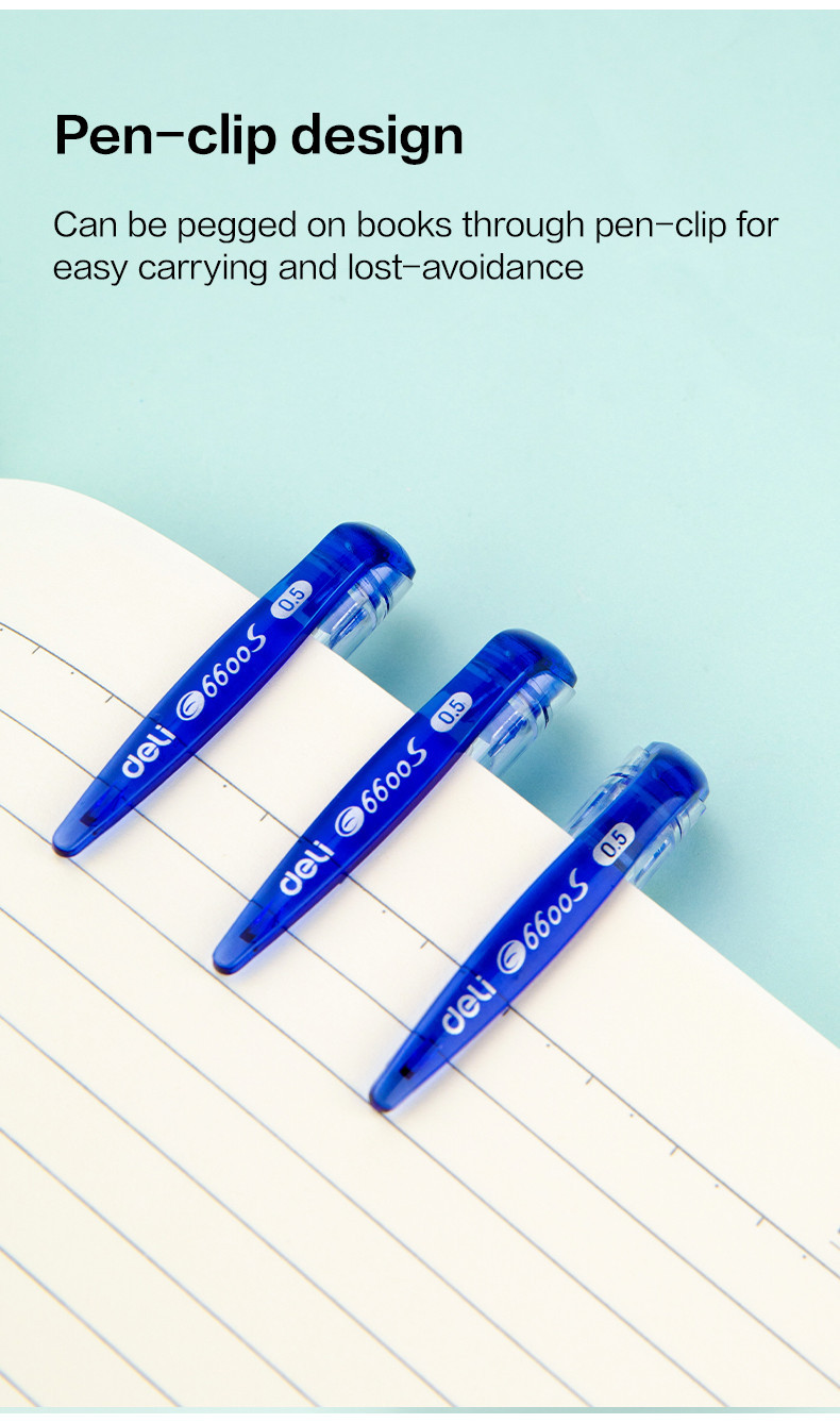 Deli DAILY Gel Pen Extra Smooth Writing Ergonomic Grip Pulpen Gel ...