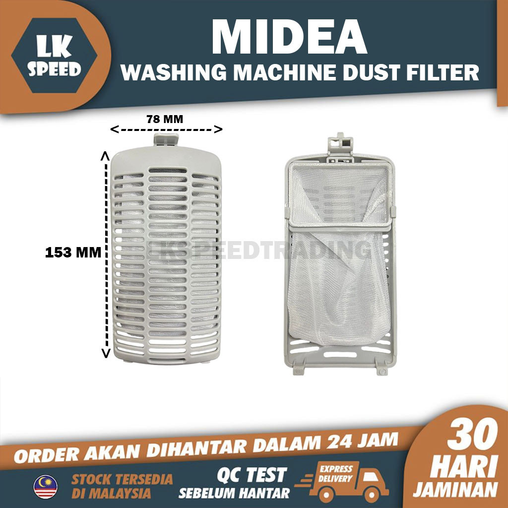 MIDEA WASHING MACHINE DUST FILTER PENAPIS MESIN BASUH FILTER MESIN ...