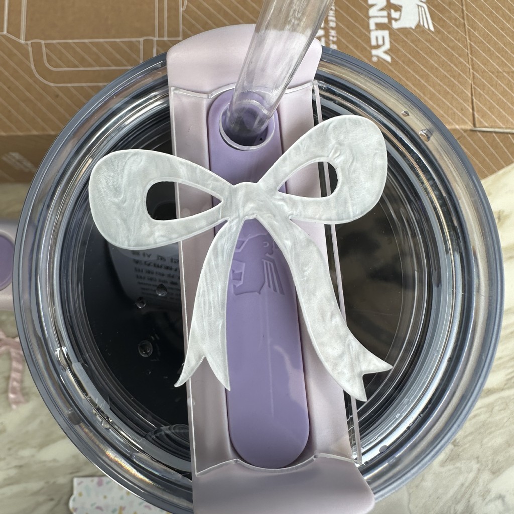 Stanley Tumbler Tag Cup Lid Tag Bow Water Ripple Stanley Tumbler Tag 40 ...