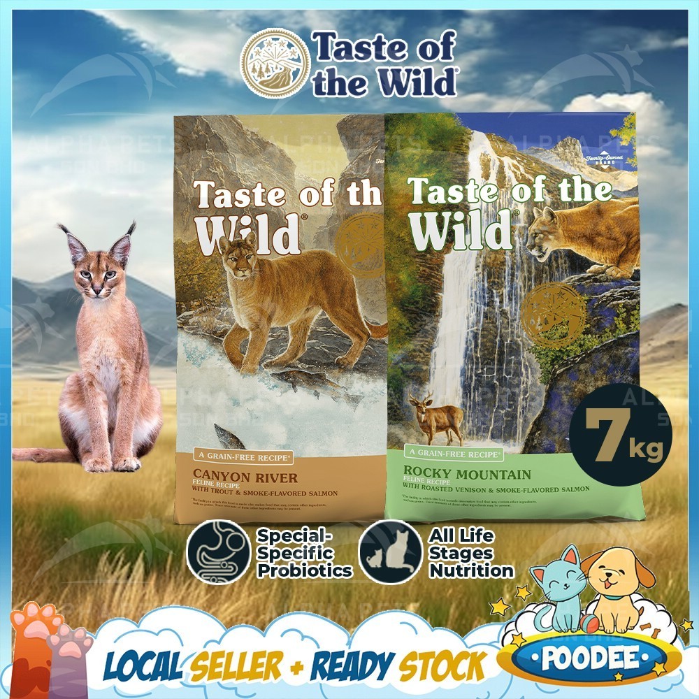 POODEE PETS TOTW Taste Of The Wild Rocky Mountain Canyon River 7kg Cat ...