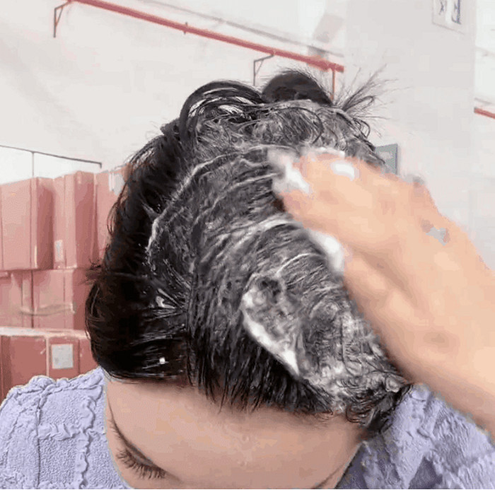 Mild Formula Hair Color Caps Gray Hair Petal Hair Color Bubble Dye ...