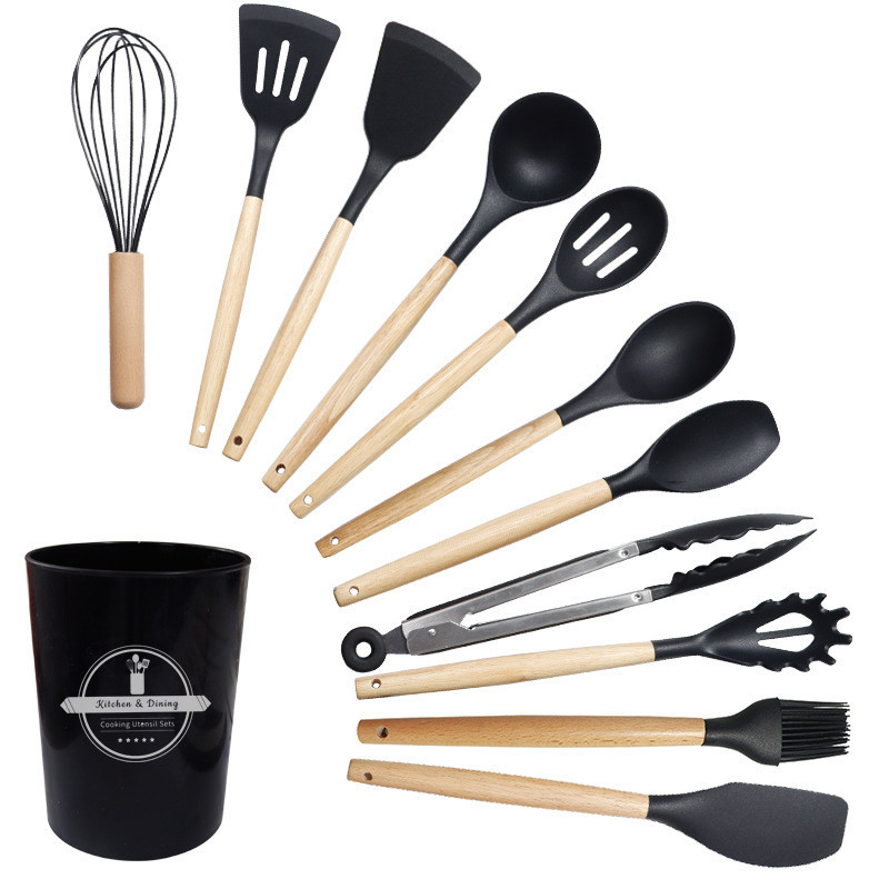 LIVING LAGECY 12Pcs Cooking Tools Kitchen Cookware Set Silicone ...