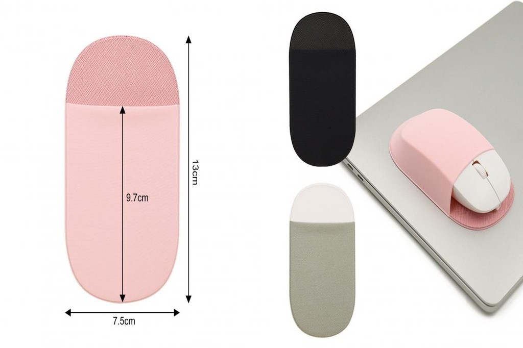 smiles| Mouse Sleeve Mouse Storage Bag Portable Non-slip Mouse Holder ...