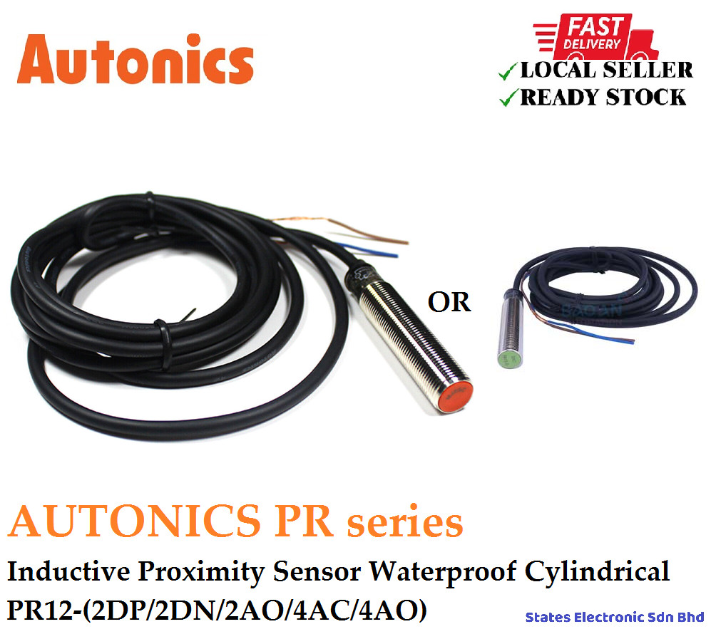 AUTONICS PR series Inductive Proximity Sensor Waterproof Cylindrical PR12-(2DP/2DN/2AO/4AC/4AO ...