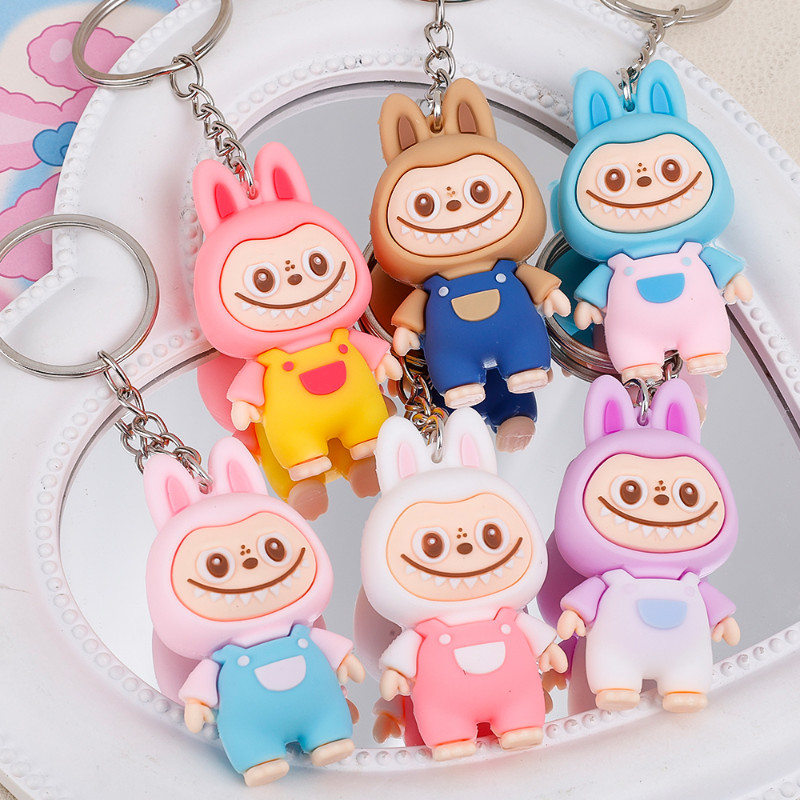 Cartoon Labubu Pendant Doll Keychain - Little Sheep Doll Toy Gift - Bag ...