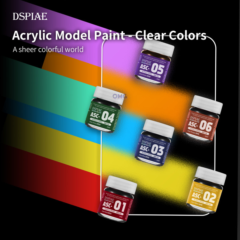 Dspiae Acrylic Paint Clear Color Series ASC-01 - ASC-07 Water-based ...