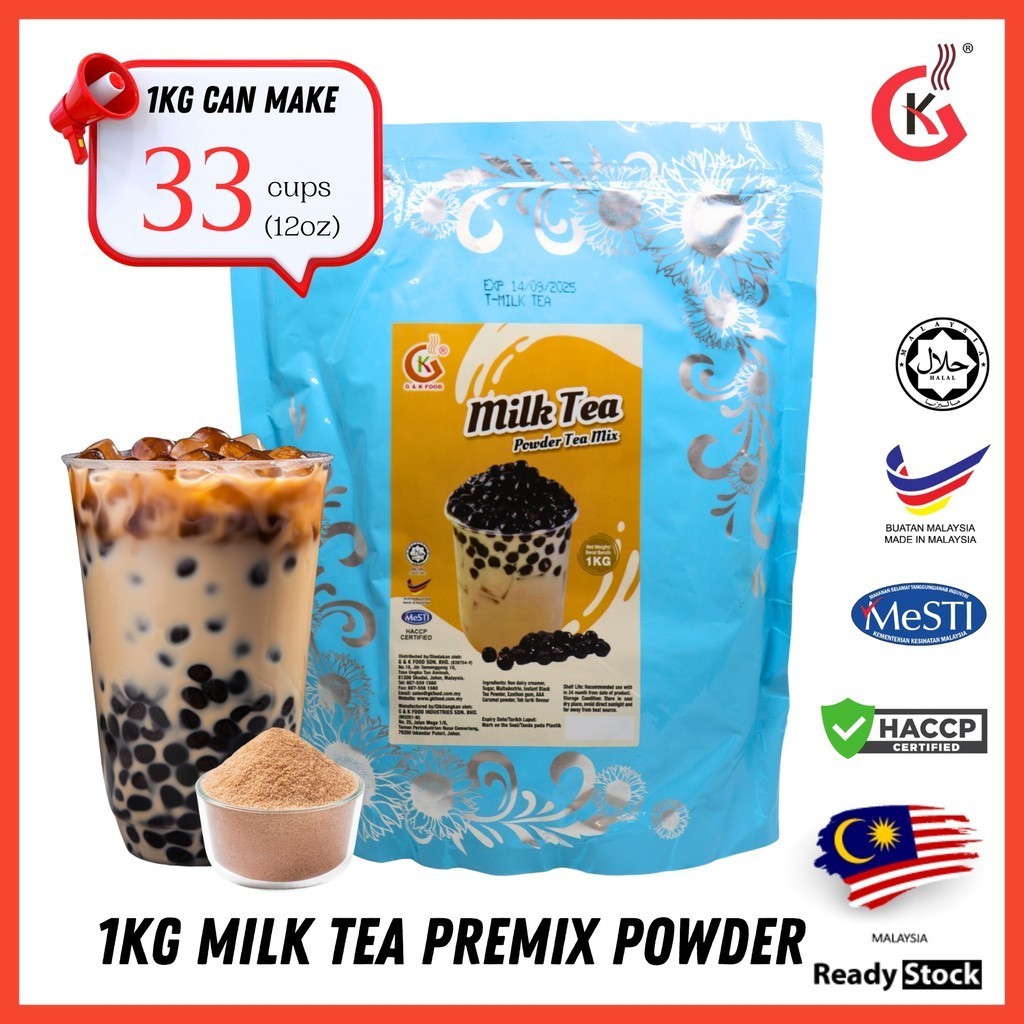 G&K 1KG Milk Tea Premix Powder Serbuk Teh Campuran(Halal) Serbuk Ice ...