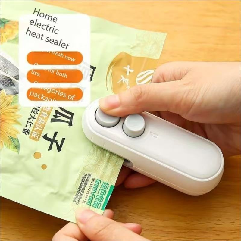 【柚小卡】Mini Food Bag Sealer USB Rechargeable Sealing Machine Hand ...