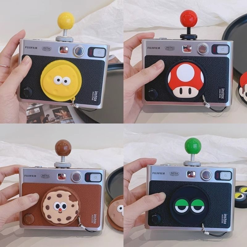 in stock Cartoon Lens Cap Suitable for Fuji Polaroid Instax Mini Evo ...
