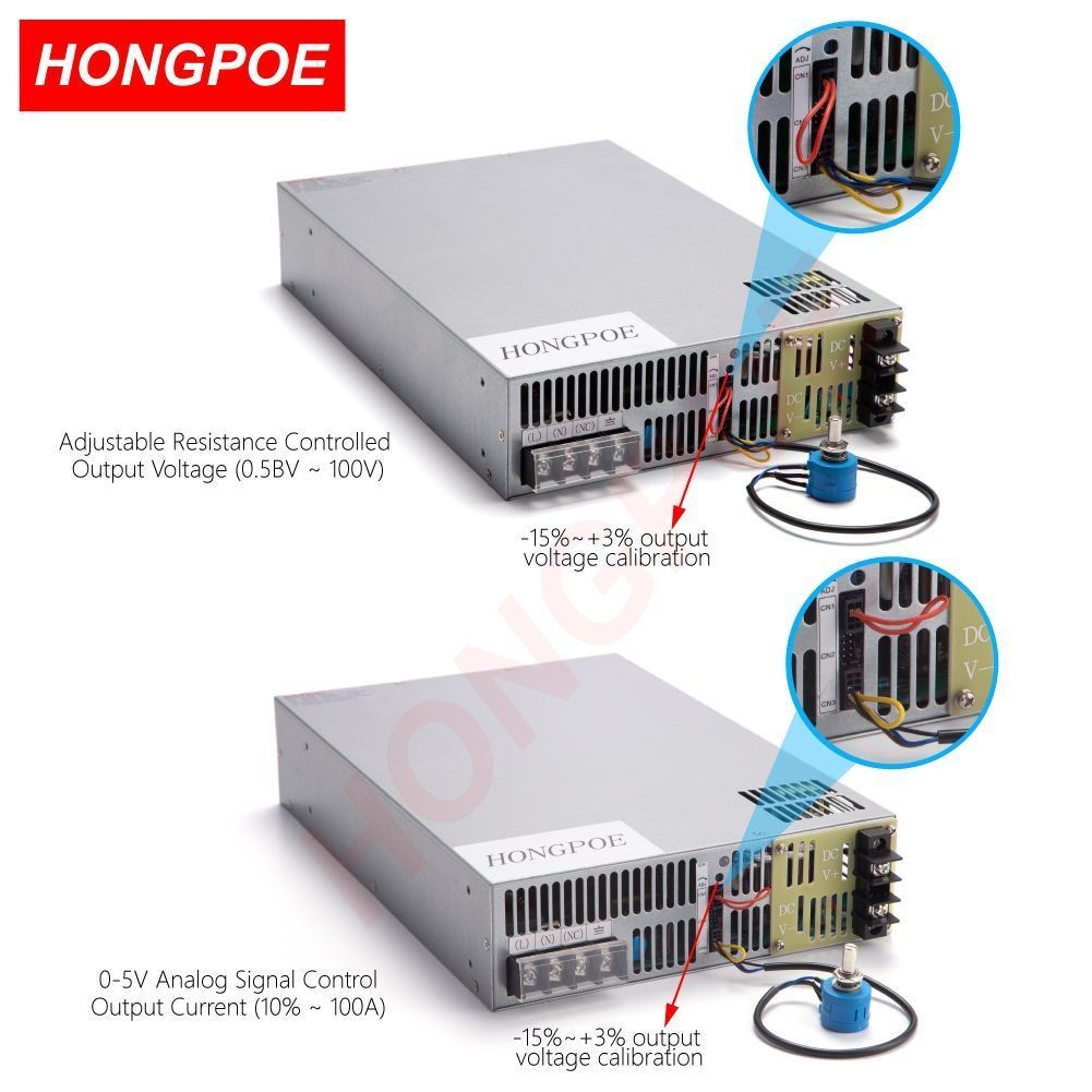 3000W 30V Power Supply 0-30V Adjustable Power 30VDC AC-DC 0-5V Analog ...
