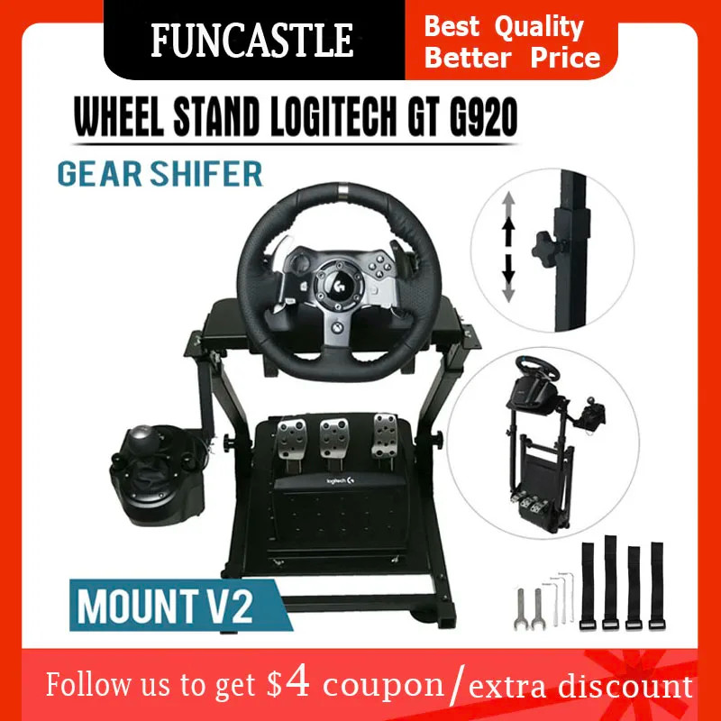Racing Steering Wheel Stand Height Adjustable For Logitech G25 G27 G29 ...