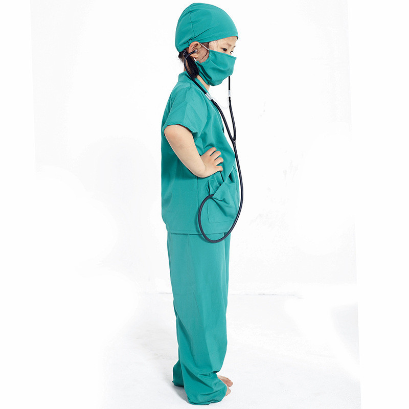 6Pcs Sets Kids Surgeon Costume Doctor Costume Nurse Uniform Role Play ...